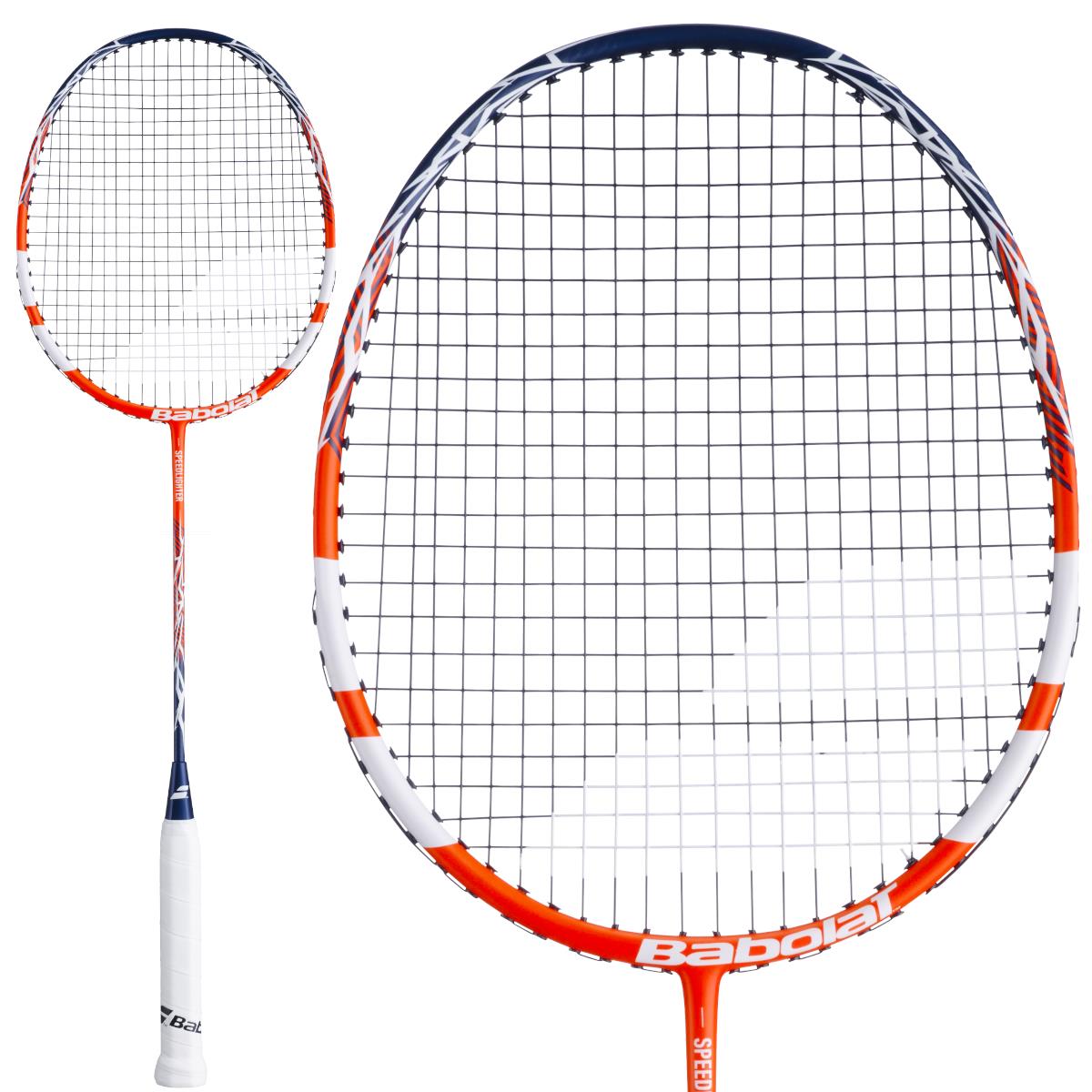 Babolat Speedlighter 2026 Badminton Racket - Orange / White — Badminton HQ