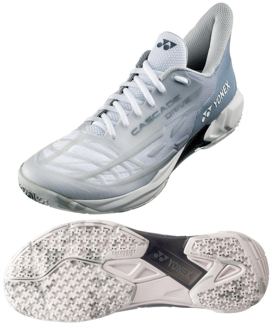 Li-Ning Thunder Lite Unisex Badminton Shoes - White / Grey — Badminton HQ