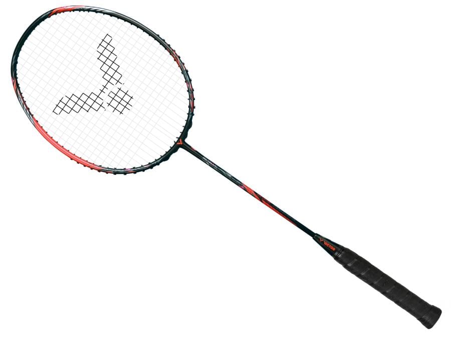 Victor Thruster Ryuga Metallic C 3U Badminton Racket - Black / Red ...