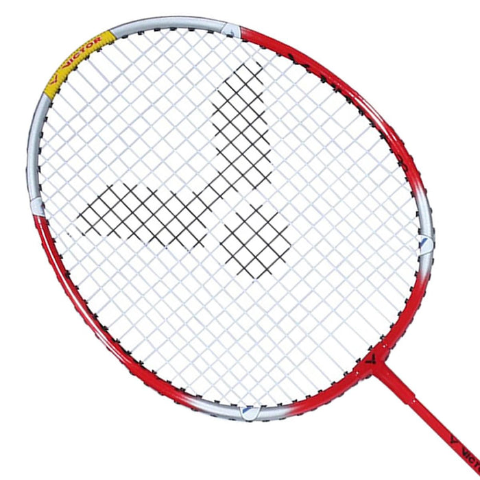 Victor Pro Badminton Racket - Red Silver - Beginner — Badminton HQ