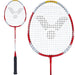 Victor Pro Badminton Racket - Red Silver - Beginner — Badminton HQ