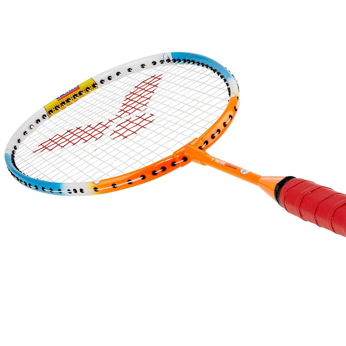 Victor Advanced Badminton Racket - Orange Blue - Beginner — Badminton HQ