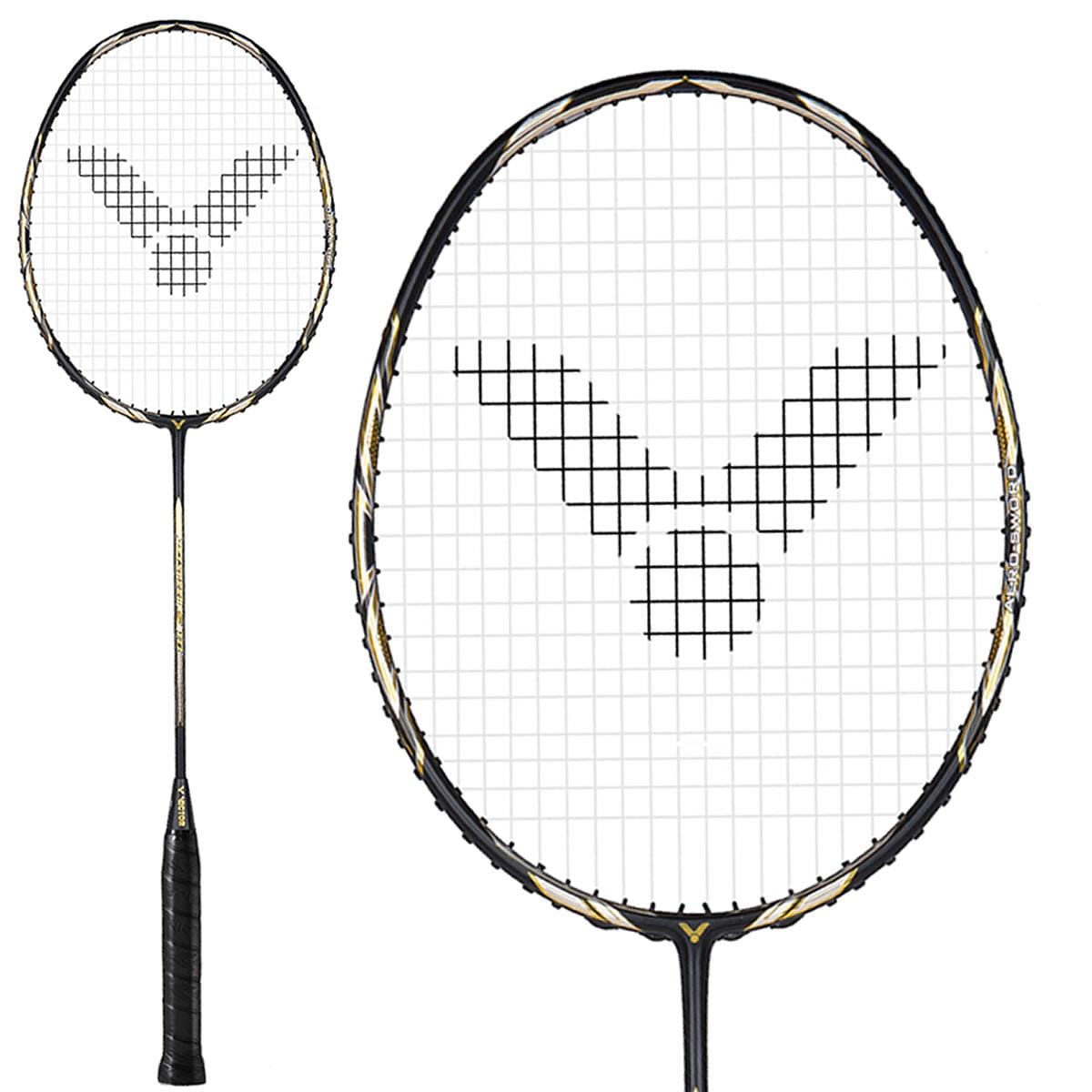 Victor Jetspeed S10C Badminton Racket - Black Gold — Badminton HQ