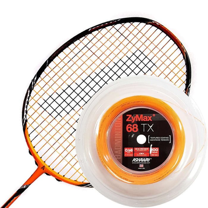 Ashaway Zymax 68 TX Badminton String Orange - 0.68MM - 200m Reel ...